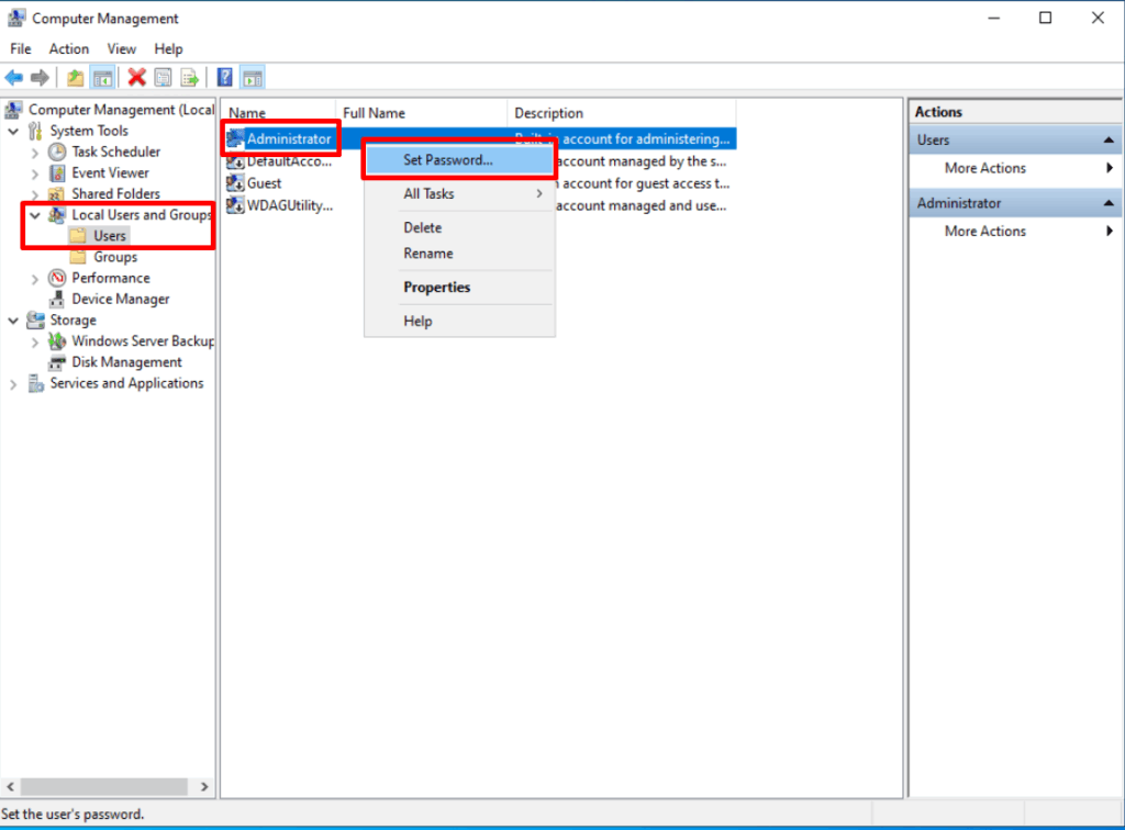 วิธีการเปลี่ยนรหัสผ่าน Windows Server - Knowledge Base - Hostify