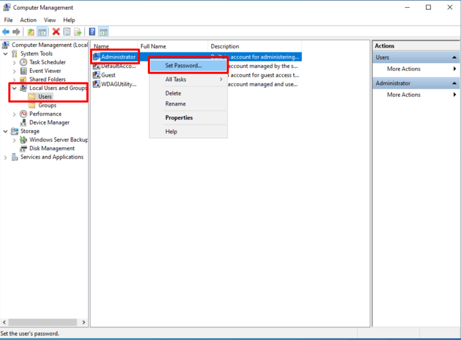 วิธีการเปลี่ยนรหัสผ่าน Windows Server - Knowledge Base - Hostify